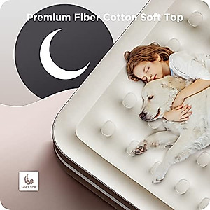 Ciays Camping Air Mattress Leak Proof Airbed with USB Rechargeable Pump Twin Air Mattress with Carrying Bag for Home Camping SUV Truck RV Tent