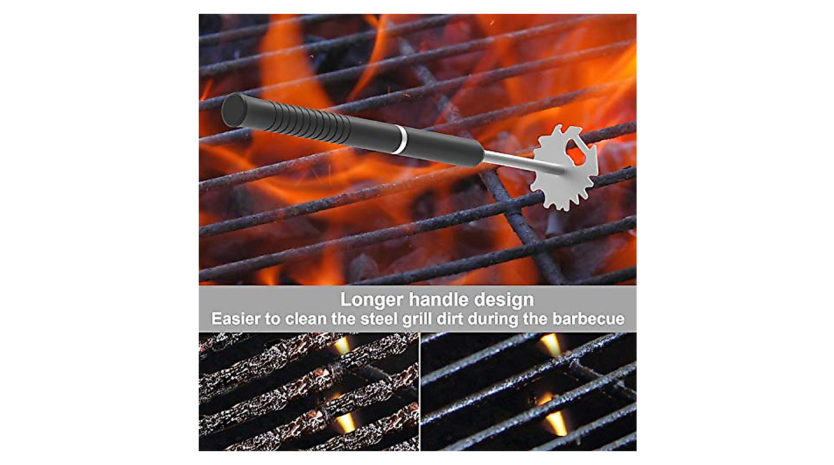 Universal BBQ Grill Scraper - Safe & Effective Hot Grill Cleaner