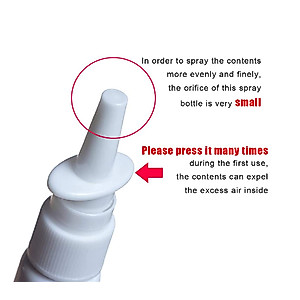 XINGZI 6PCS 1Oz 30ML Empty Refillable Amber Glass Nasal Spray Bottles Sprayers Pump Cleanser Container For Cosmetic Saline Nasal Sprays Wash Dispensing