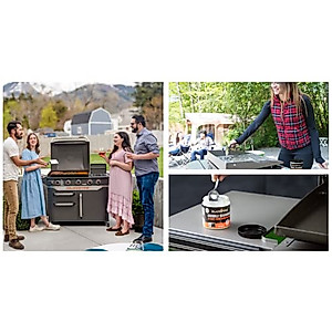 Cast Iron Seasoning wax Blackstone 2-IN-1 Griddle & Cast Iron Seasoning Conditioner 6.5 OZ– Effective Rub Formula Food Safe – Easy to Use Cleaner & Conditioner – Plus BETRULIGHT Fridge Decal – 1 Pc