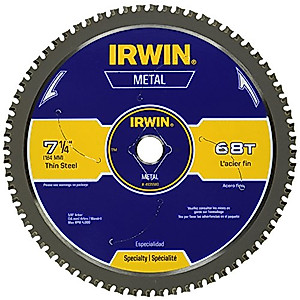 IRWIN 7-1/4-Inch Metal Cutting Circular Saw Blade, 68-Tooth (4935560)