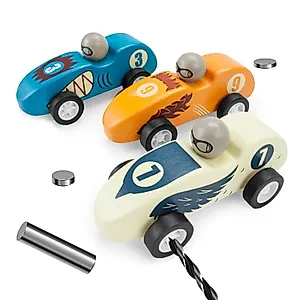 24 PCS Cylindrical Stainless Steel Weight 6.8 Ounce, 4 Different Sizes Incremental Cylinders Car Weights Compatible with Pinewood Car Derby Weights Cylindrical Car Weights to Optimize Car Speed