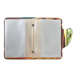 VNC 20 Slots Nail Plate Holder Organizer PVC Stamping Templates Stencil Storage Black Color Nail Plate Bag Cases Collecting Album for 6X12CM Nail Templates