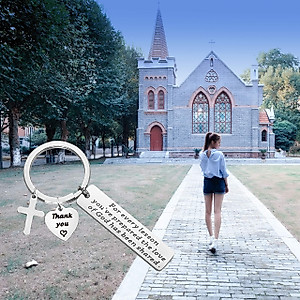 BAUNA Sunday School Teacher Appreciation Gifts For Every Lesson You've Prepared the Love of God Has Been Shared Religious Teacher Keychain Bible Study Teacher Gift (Sunday School Teacher Keychain)