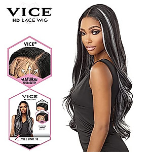 Sensationnel Vice Lace front wig - HD Transparent Lace Pre-plucked Hairline with Babyhair 5 Inch Deep Part - Vice Unit 13 (BALAYAGECARAMEL) 1.0 Count