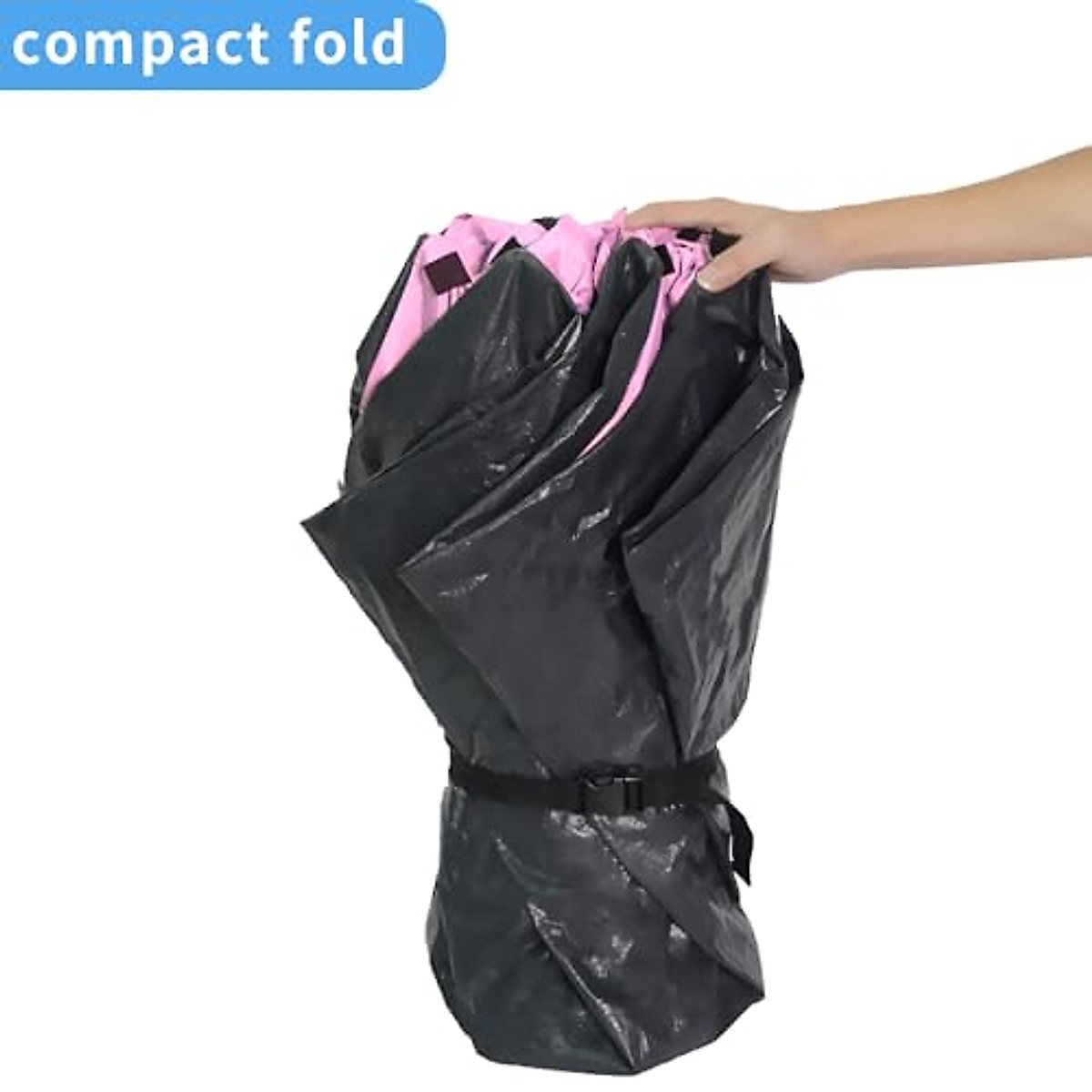 Hiseeme Baby playpen with Canopy,Extra Large Portable Play Yard Indoor and Outdoor,Toddler Play Yard with Double-Layer mesh Shade Cloth skylights,Suitable for Home,Beach,Travel,Easy to Clean,Pink