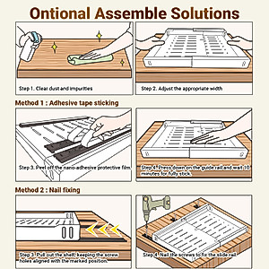 Gracenal Pull Out Cabinet Organizer, Kitchen Organizers and Storage 16.5" DEEP Expandable Width 12.5" - 19.7", Heavy Duty & 3 Trails, No-Nail Sticker Bathroom Kitchen Organization and Storage 1 Pack