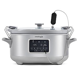 Crock-Pot 7-Quart Cook & Carry™ Slow Cooker with Sous Vide,Programmable, Stainless Steel