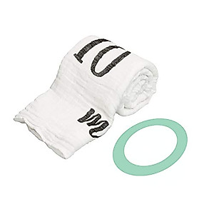 Little Pear Baby Milestone Marker Blanket, Gender-Neutral Baby Monthly Growth Chart, Baby Girl or Baby Boy Keepsake Blanket, Black & White