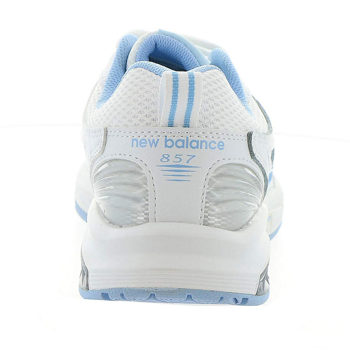 New Balance Women's 857 V2 Cross Trainer, White/Light Blue, 7 XW US