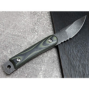 Ccanku C1390 Fixed Blade Knifes 7.3-Inch Outdoor Survival Tools D2 Blade Steel & G10 Handle with Kydex Sheaths Clip for Outdoor Activities, Camping, Bushcraft and Hunting(Black)