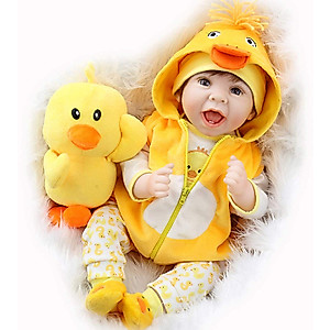 Aori Lifelike Reborn Baby Dolls - Realistic Newborn Baby Doll with Feeding Toy Accessories for Kids 3+
