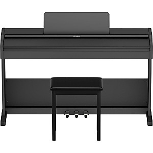 Roland RP107 Digital Compact and Affordable Home Piano with Traditional Upright Styling | Perfect for Beginners |Onboard Bluetooth & More,Black