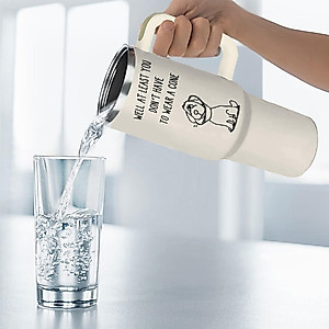 Get Well Soon Gifts for Women & Men, Get Well Soon Tumbler 40oz, After/Post Surgery Recovery Gift for Chemo Patients Cup, Feel Better Gifts - Well At Least You Don't Have To Wear A Cone