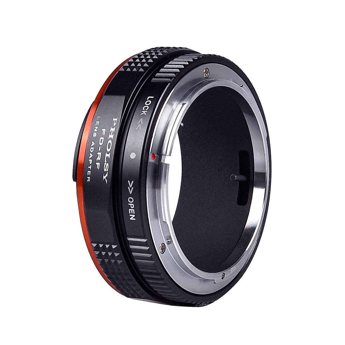 PHOLSY Lens Mount Adapter with Aperture Lever Compatible with Canon FD FL Lens to Canon EOS RF Mount Camera Body for EOS R8, R50, R6 Mark II, R7, R10, R3, R5, EOS R5C, EOS R6, EOS R, EOS RP