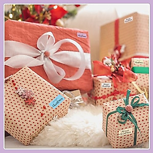 MUNBYN Thermal Label Tape for Penguin Bluetooth Label Maker Machine, 15 x 30mm 210 Labels/Roll, Self-Adhesive Label for Home, Office, School (Purple)