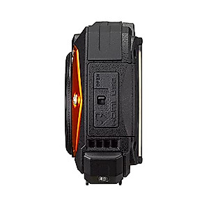 Ricoh WG-70 Black Waterproof Digital Camera 16MP (Orange) (Intenational Model)