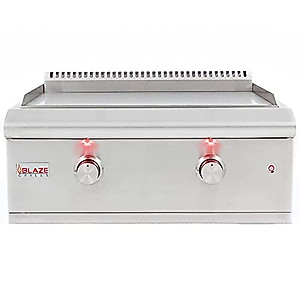 Blaze Premium LTE 30-Inch Built-in Propane Gas Griddle with Lights - BLZ-Griddle-LTE-LP