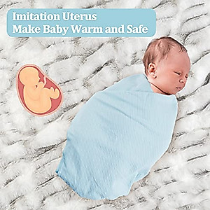 Lasoftan Jersey Swaddle Blanket, Ultra Soft Stretchy Receiving Blanket, Baby Boy Newborn Swaddle Wrap, 40 x 30 inches, 2 Pcs, Elephant