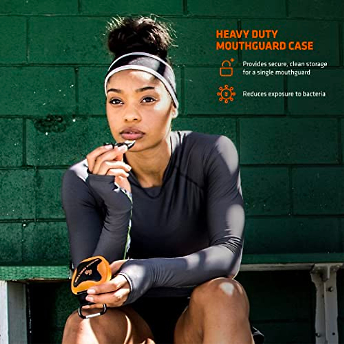 Shock Doctor Mouth Guard Case, Chrome Gold