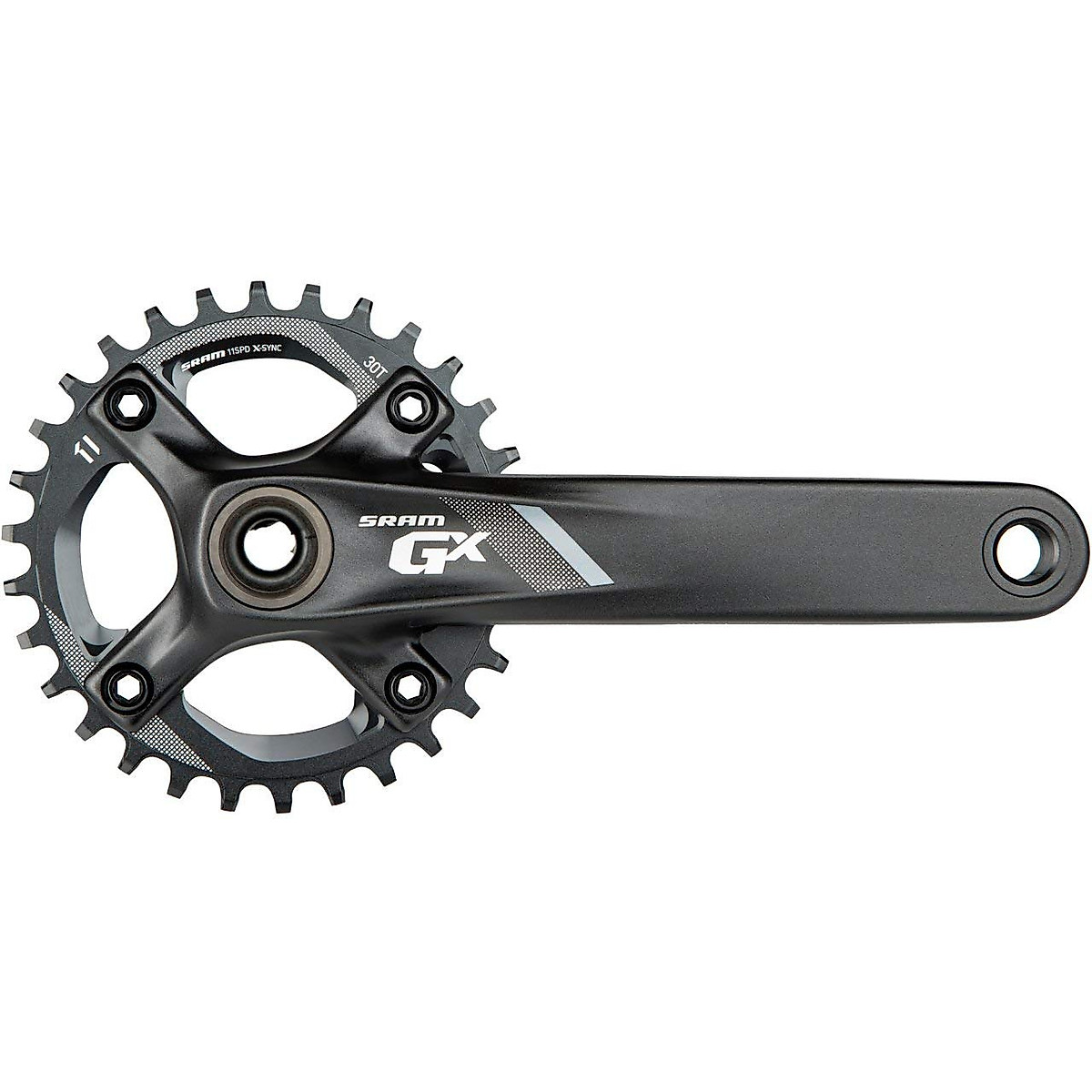 SRAM GX 1000 Fat Bike Crankset - 175mm, 10/11-Speed, 30t, 94 BCD, GXP Spindle Interface, Black