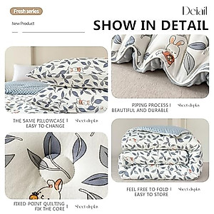 AOPPLSOT Winter Comforter Queen Size, Heavy Warm Quilt for Winter, Fluffy Quilts, Cotton+ Fiber, Thickened Winter Blanket,M,150 * 200cm 3kg