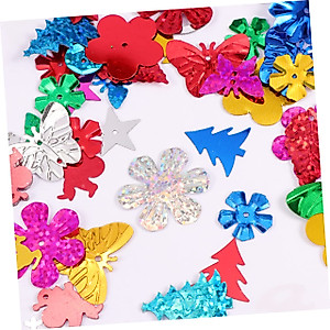COHEALI 50 Grams Sequin Craft Mix Sequin Confetti Mix for Projects Assorted Glitter Sequins Sequins for Decor