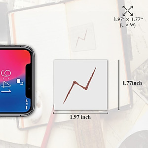 YoHold Wizard Tattoos Temporary,Lightning Bolt Scar Tattoos Sticker for Halloween, Magical Costumes Party Supplies Decorations, 24 PCS