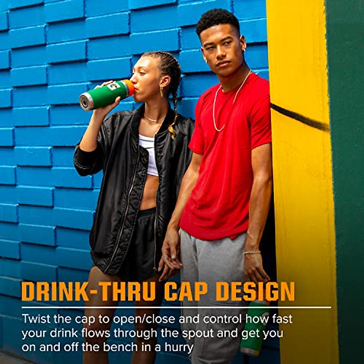 Gatorade Stainless Steel Sport Bottle, 26oz, Double-Wall Insulation