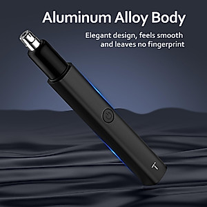 TIFOR Ear and Nose Hair Trimmer for Men - USB Electric Nose Hair Trimmer for Women, Waterproof Eyebrow Facial Hair Removal Rechargeable Nose Clipper