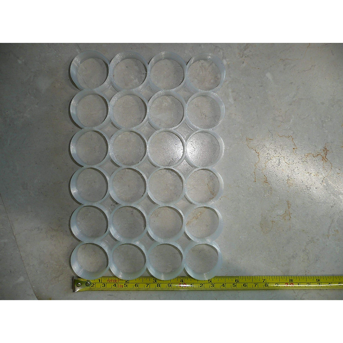 24 CIRCLES COOKIE CUTTER GRID 1.25 INCH DIAMETER WAFER EUCHARIST SACRAMENT MADE IN USA PR2895