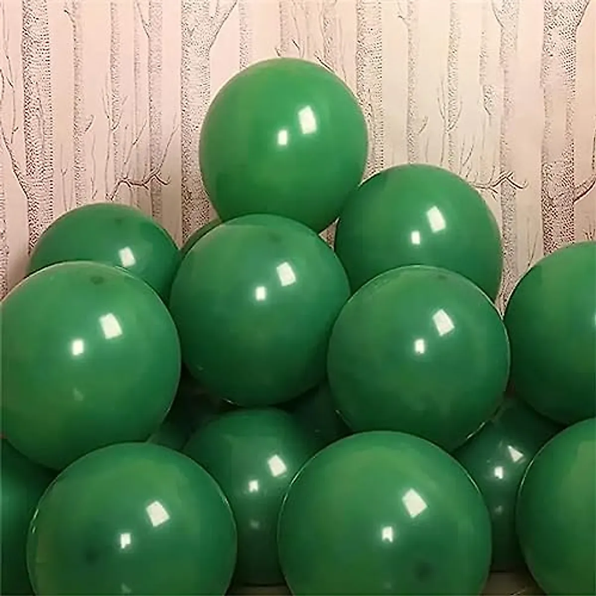 QRabbit 100 Pack 12" Dark Green Party Balloons, Premium Quality Strong Latex Ideal for Helium or Air Use for Wedding Birthday Graduation Festival Anniversary Party Event and Arch Decoration