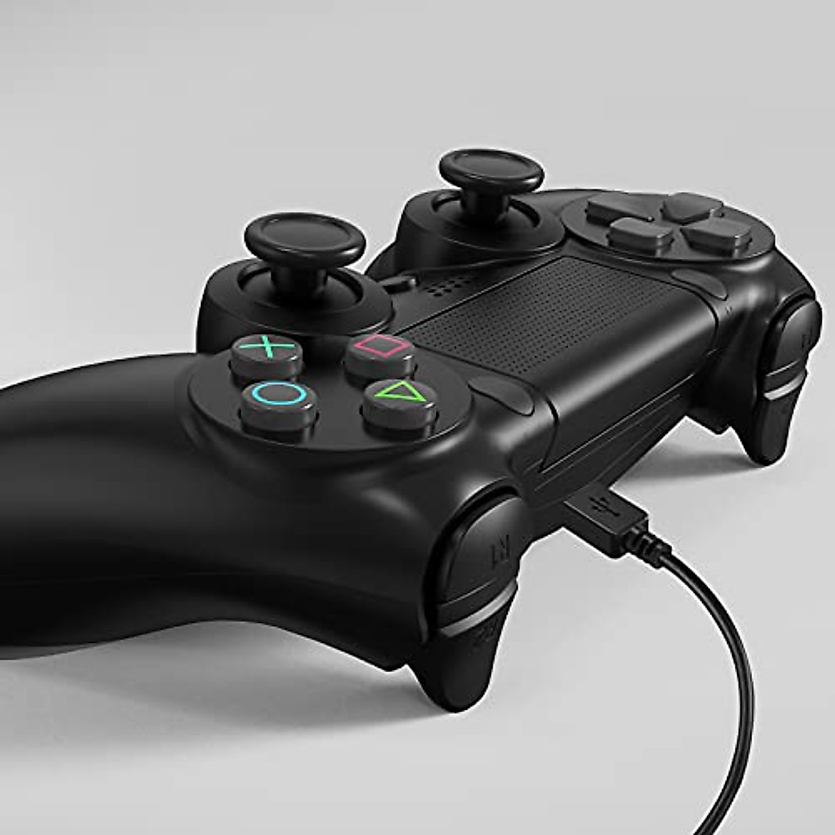 GEEKRIA Micro USB Extension Charging Cable Compatible with Playstation 4, DualShock 4, PS4 Slim/Pro, Xbox One S/X, Elite USB-A to Micro USB Splitters Charger Cord (2 Pack, 5.6FT, Black)