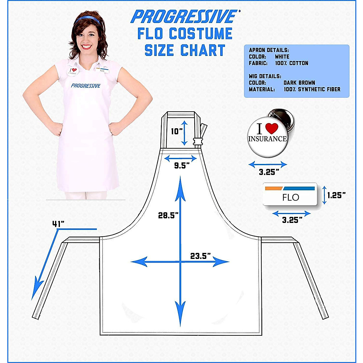 Costume Agent Progressive Flo TV Commercial Character Insurance Halloween Costume
