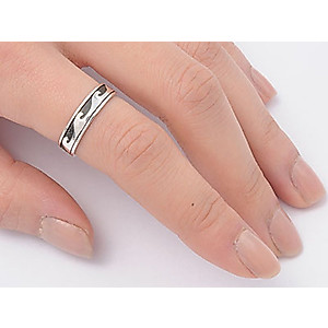 Eternity Wave Ocean Surfing Classic Ring New 925 Sterling Silver Band Size 11
