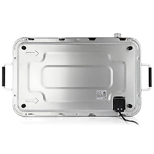 MegaChef 3-in-1 Electric Chaffing Buffet Server and Warming Tray with Triple 2.63 Quart Trays and 8.6 Quart Baking Pan