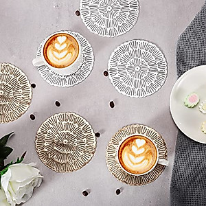 Maxcocola Retractable Cup Drying Rack with 6PCS Coasters, Retractable Drying Rack and Bottle Drying Rack, Plastic Bag Drying Rack and Mug Tree with Antiskid Bottom for Countertop(Gray)