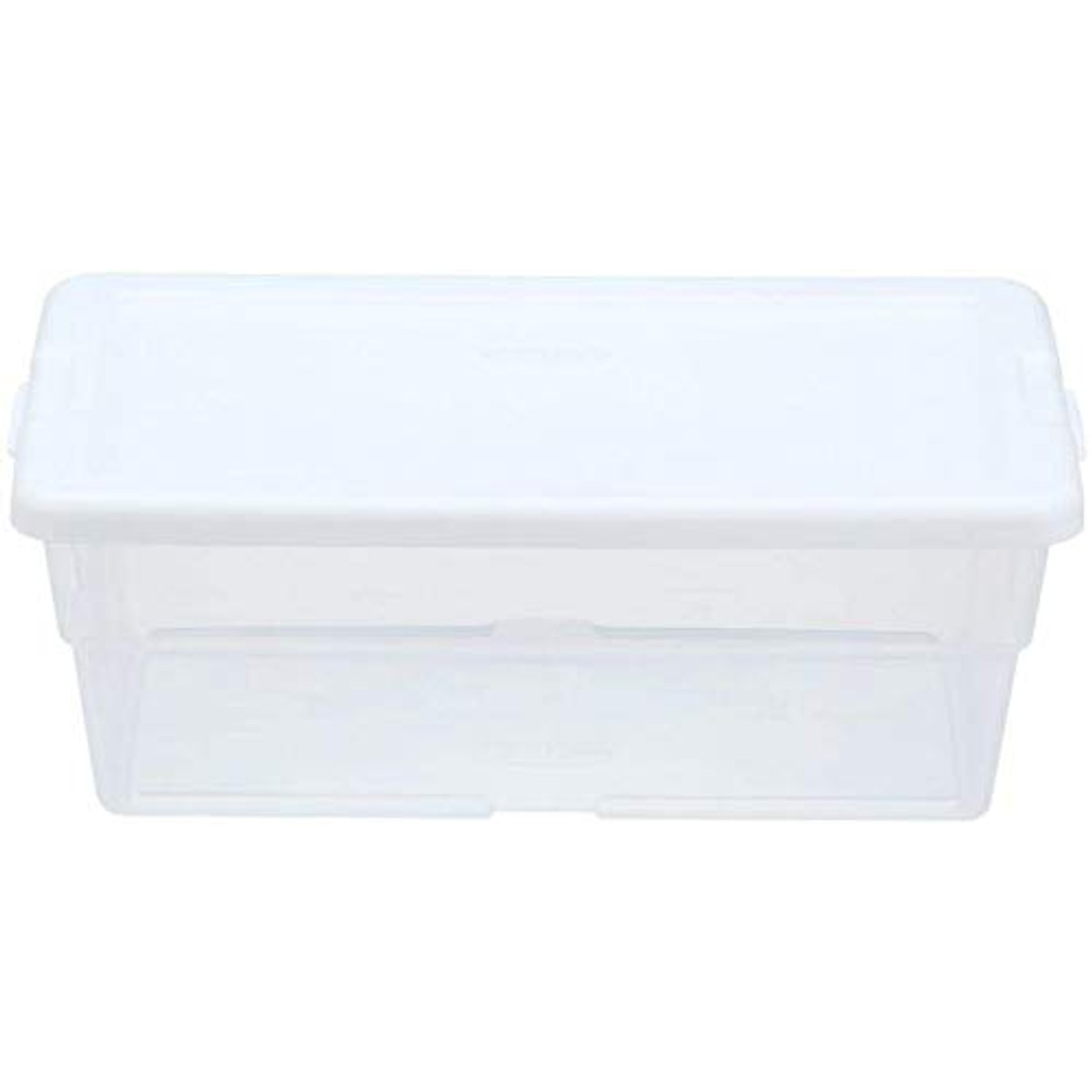 STERILITE 16428012 6 Quart/5.7 Liter Storage Box, White Lid with Clear Base (Pack of 6)