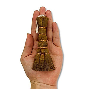 KAKURI Bonsai Broom Brush Small 4.3" Professional Gentle Small Broom, Japanese Bonsai Tool