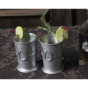 Vagabond House Pewter Horse Equestrian Julep Cup Heavy Solid 4.25 inch Tall