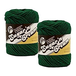 Sugar'N Cream Yarn - Solids-Dark Pine