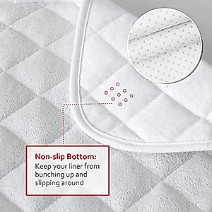 Changing Pad Cover for Boys Girls 2 Pack, Lovely Print Soft Unisex Diaper Change Table Sheets and Changing Pad Liner Bassinet Liner Waterproof, Warm On Baby's Back Bamboo Terry Thick Cushion 3 Count