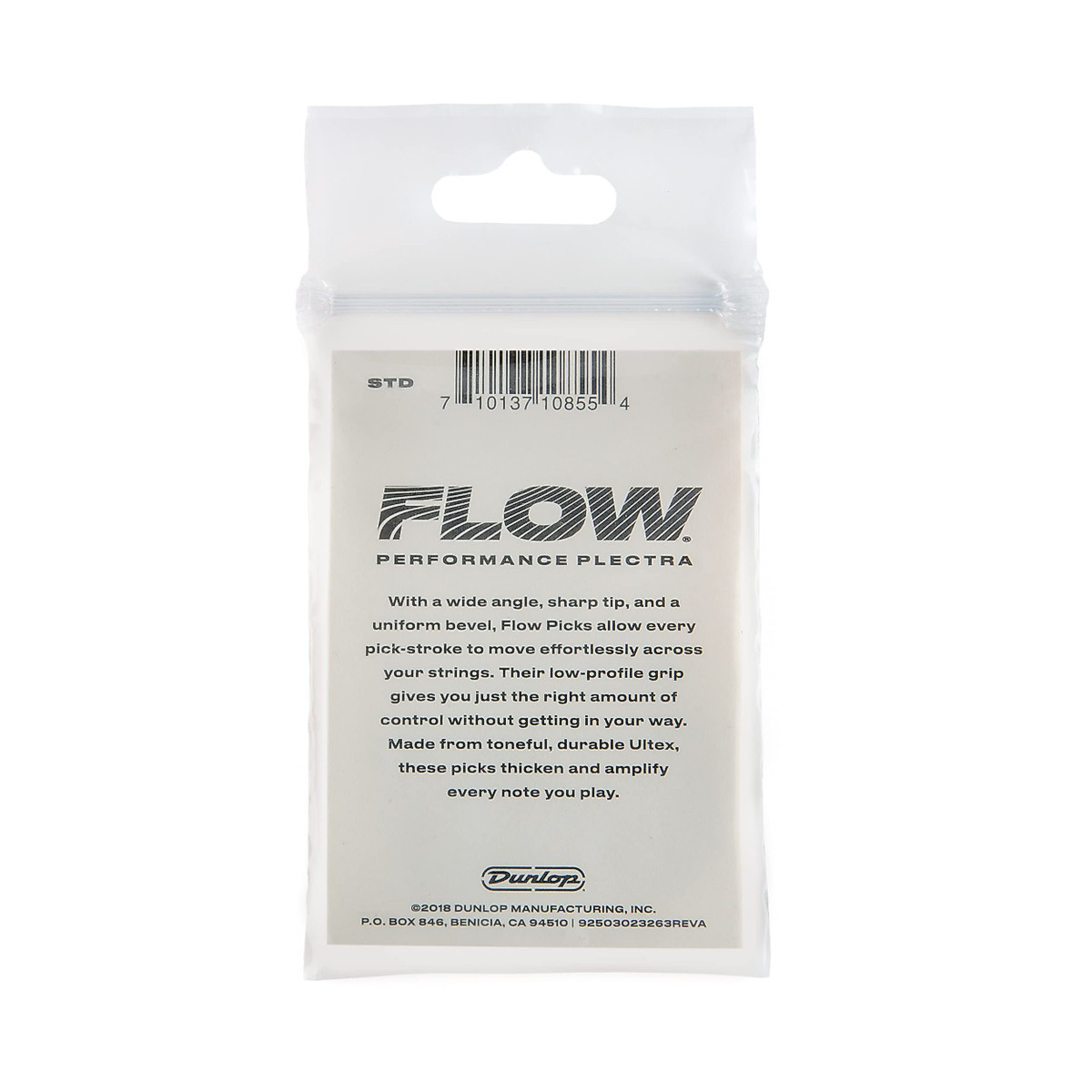 Jim Dunlop Flow Standard Grip .73mm Guitar Picks (549P.73)