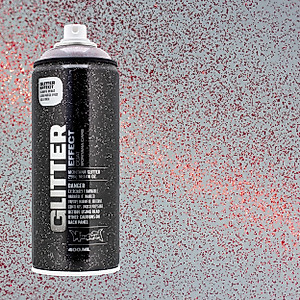 Montana Cans GLITTER EFFECT Spray Paint, 400ml, X-Mas Red, 13.5 Fl Oz (Pack of 1)