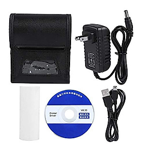Mini USB Wireless Thermal Bill Printer, 80mm Portable Thermal Receipt Printer for/Android, Widely Used in Supermarkets, Shopping Malls, Restaurants(US)