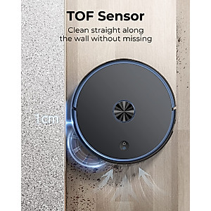 Laresar Robot Vacuum and Mop with Auto Dirt Disposal, Max 3500pa Suction, App Control, Editable Map, Lidar Navigation Smart Mapping, Works with Alexa, L6 Pro Robot Vacuum Cleaner Ideal for Pet Hair