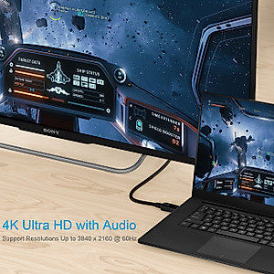 Moread DisplayPort to DisplayPort Cable, 6 Feet, 2 Pack, Gold-Plated Display Port Cable (4K@60Hz, 2K@144Hz) DP Cable Compatible with Computer, Desktop, Laptop, PC, Monitor, Projector - Black