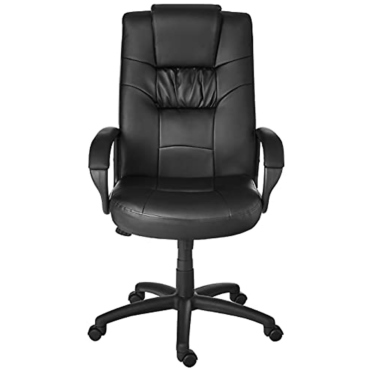 Boss Office Products Executive High Back LeatherPlus Chair in Black