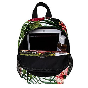 Cute Fashion Mini Backpack Pack Bag Tropical White Floral Flower