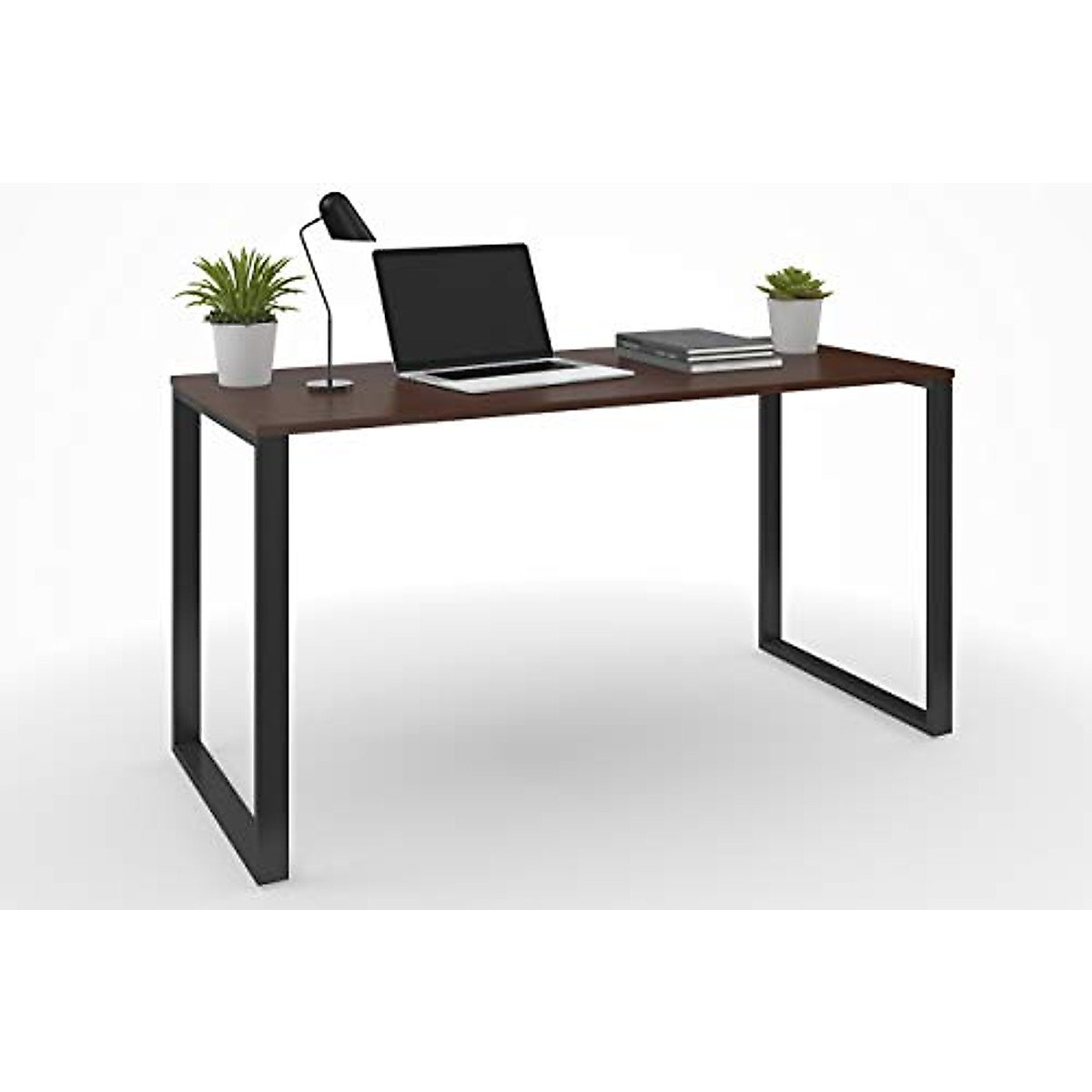 HON Basyx Commercial-Grade Executive Desk, 55", Walnut